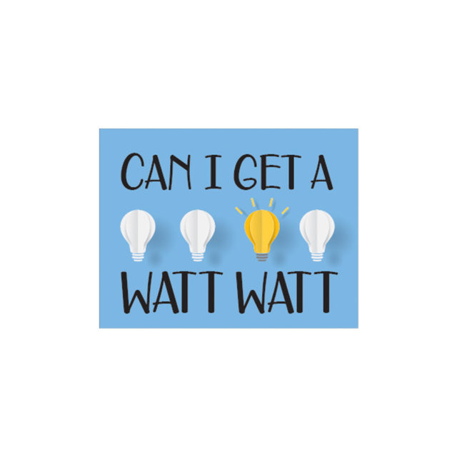 Watt Watt Sticker | Direct Workwear