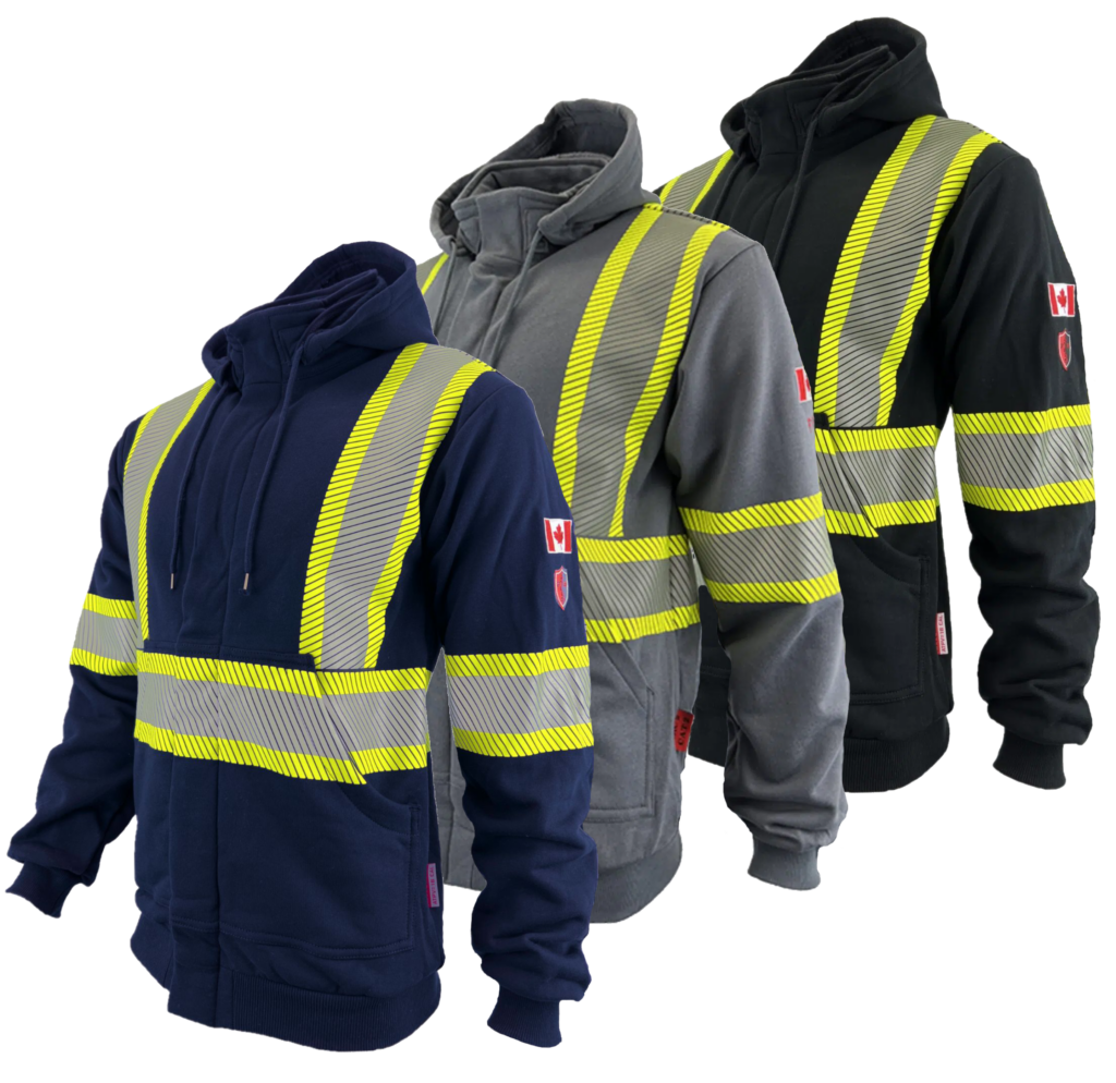 Atlas® Premium Zip-up FR Hoodies w/ Segmented 4” Stripes (XS-7XL ...