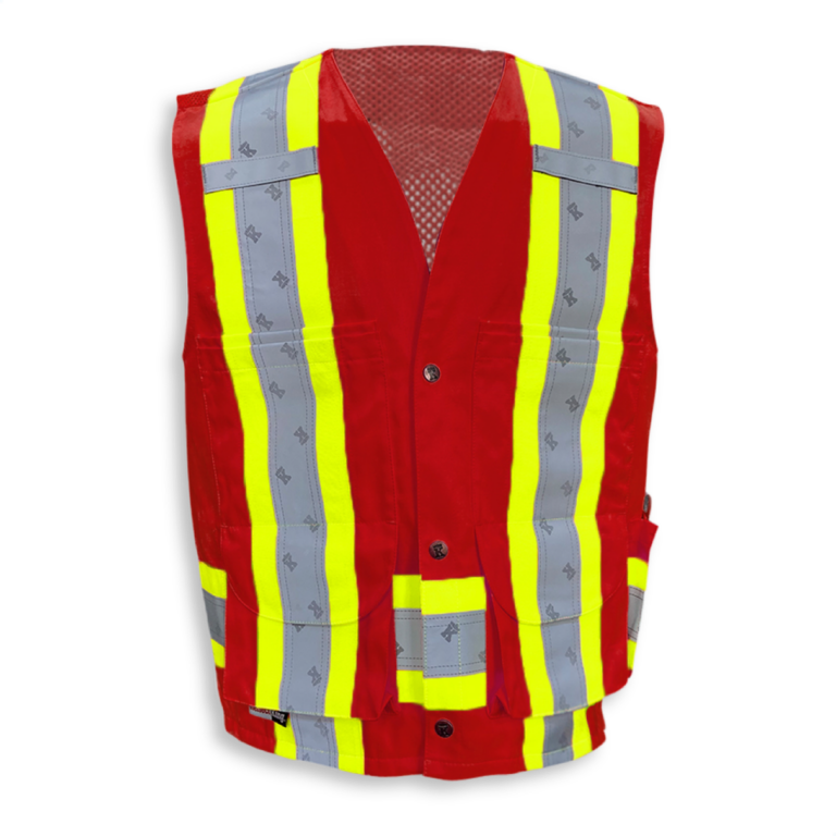Big K® Supervisor Hi Viz Vest Cotton Front/Mesh Back | Direct Workwear