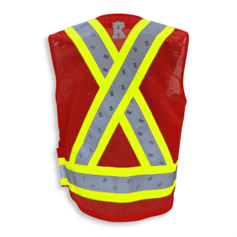 Big K® Supervisor Hi Viz Vest Cotton Front/Mesh Back | Direct Workwear