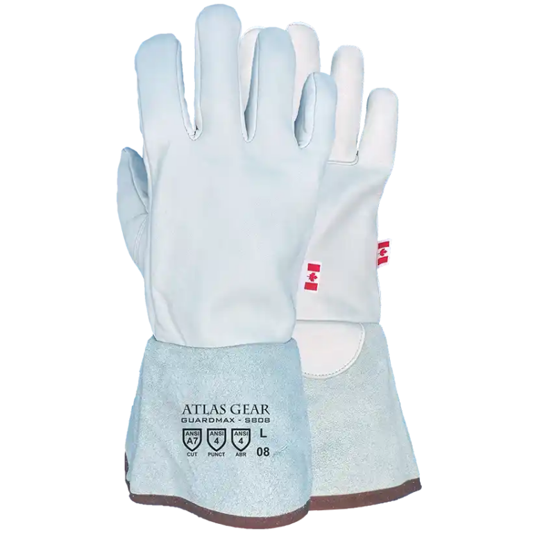 Atlas Gear Guardmax® Leather Gauntlet Utility Gloves - S808 | Direct ...