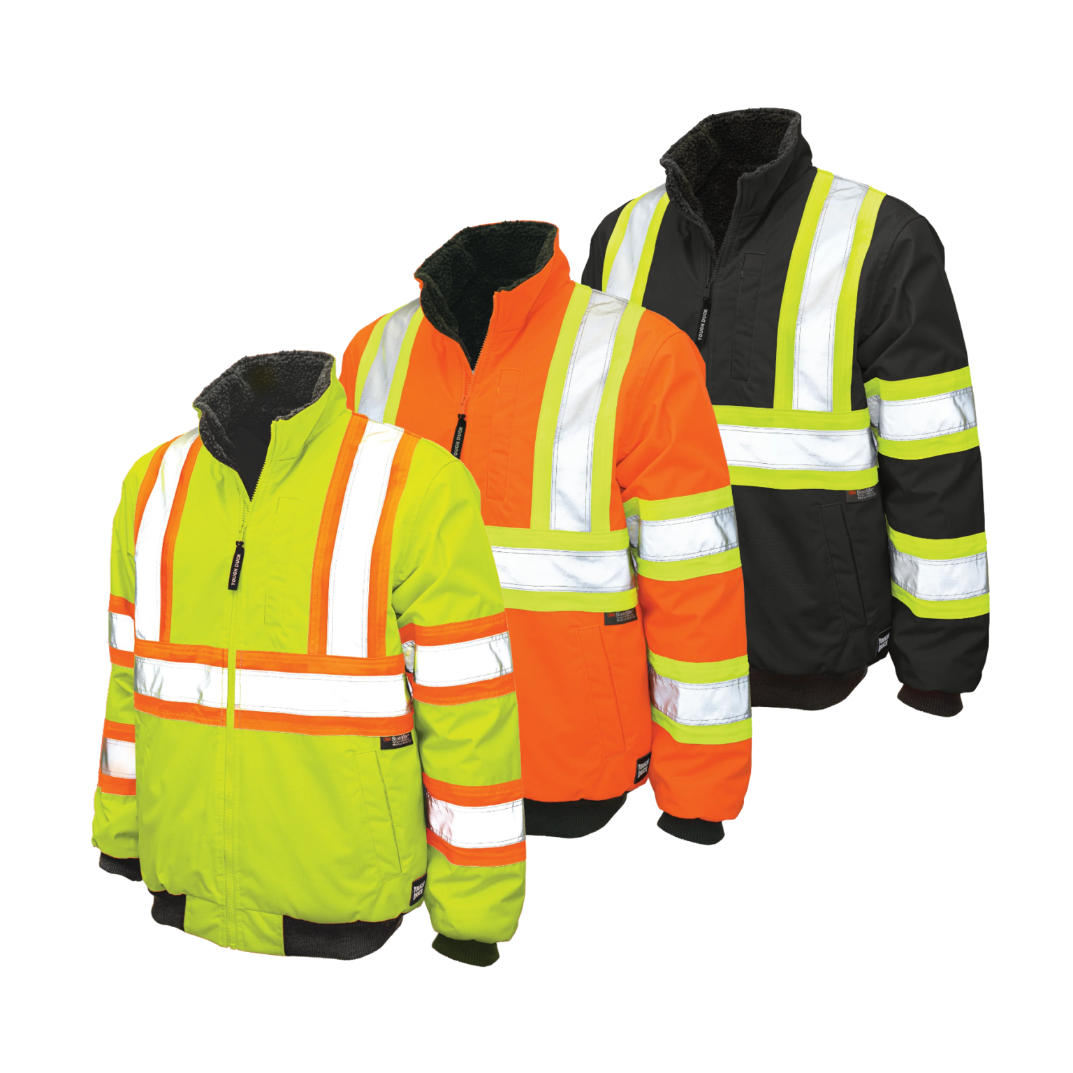 Tough Duck® Sherpa Lined Safety Bomber | Direct Workwear
